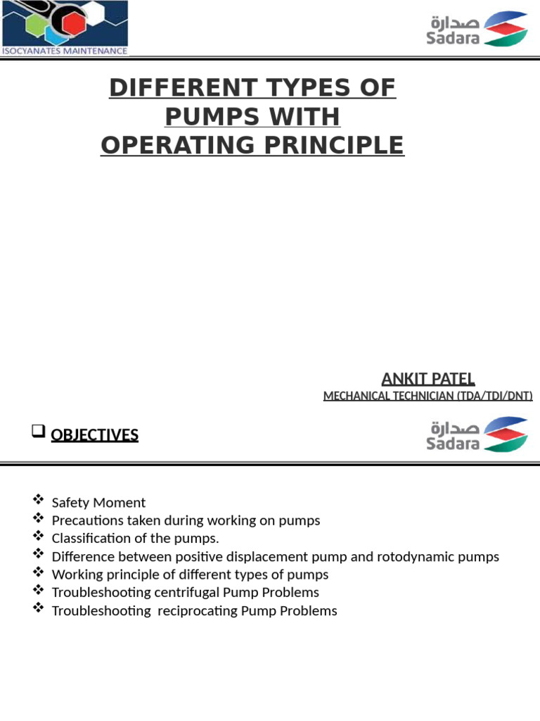 Types of Pumps with working priniple | PDF | Pump | Gases