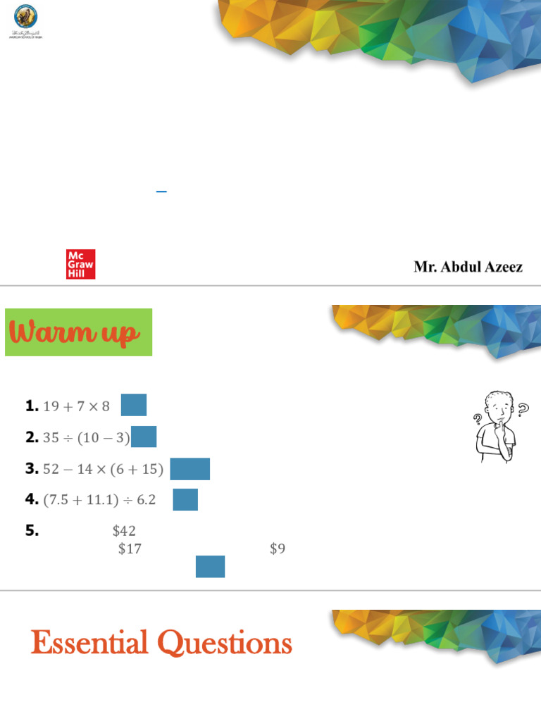 Simplifying Algebraic Expressions Guide | PDF | Abstract Algebra ...