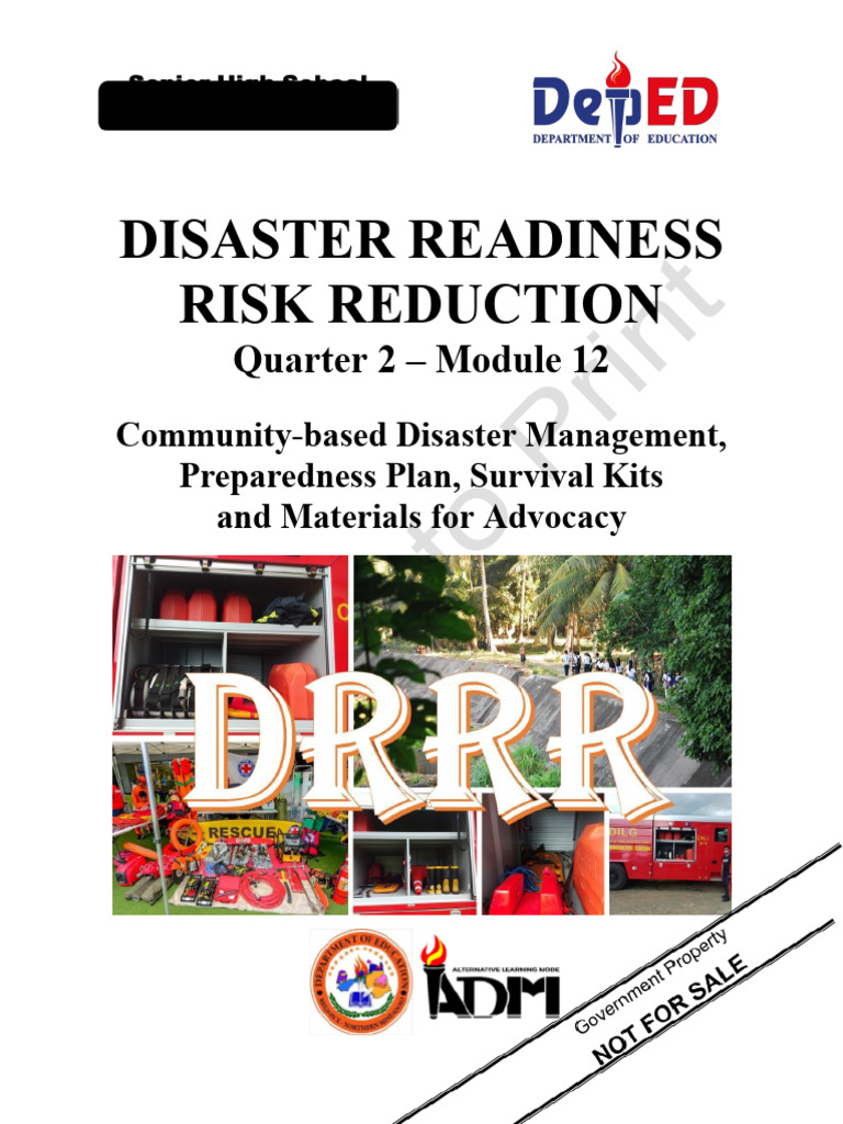 DRRR q2 Mod12 Community-Baseddisastermanagementpreparednessplansurvivalkits v5 | PDF | Emergency ...