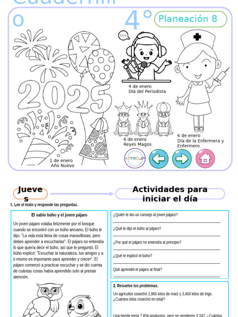 Actividades y Reflexiones de Enero | PDF