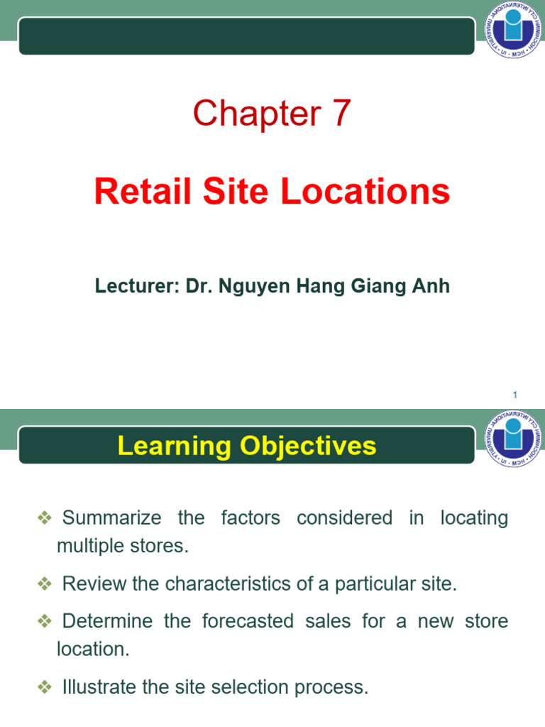 Chapter 7_Retail Location Site | PDF | Retail | Geographic Information ...