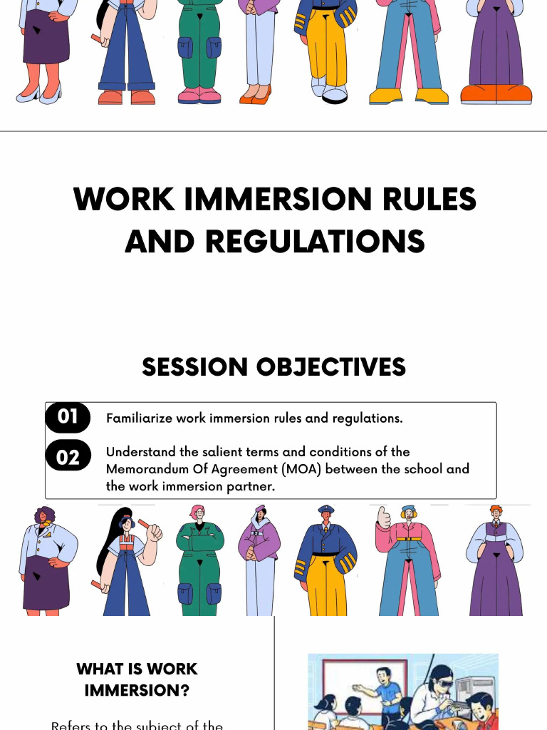Work Immersion Rules & Regulation | PDF
