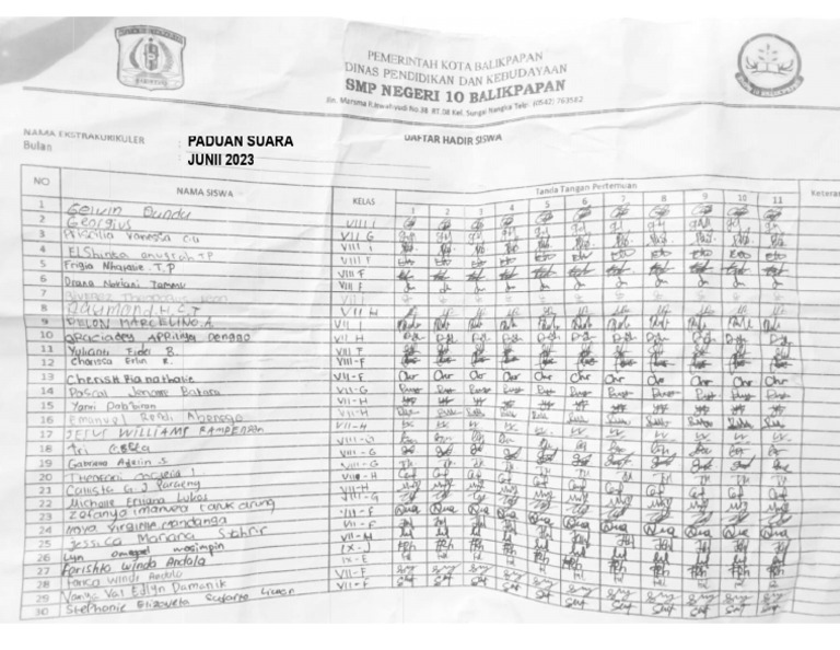 Absen Juni 1 2023 | PDF