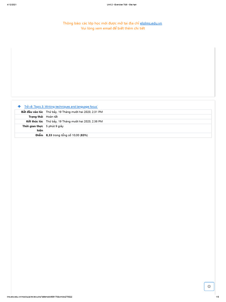 Unit 2 - Exercise 7&8 viết 1 | PDF