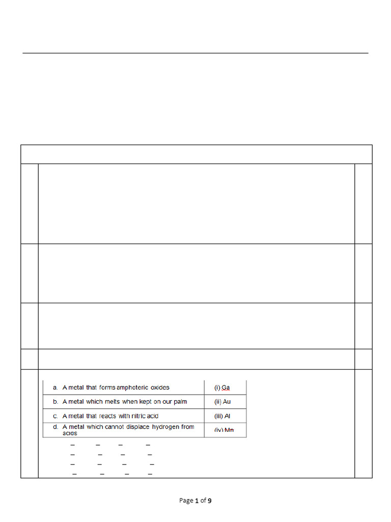 Qp-10-Science (086) Pre Board Exam 2024-25 | PDF