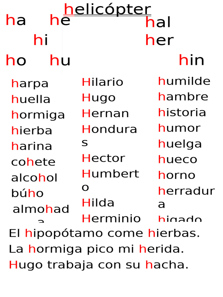 Lamina de La H. | PDF