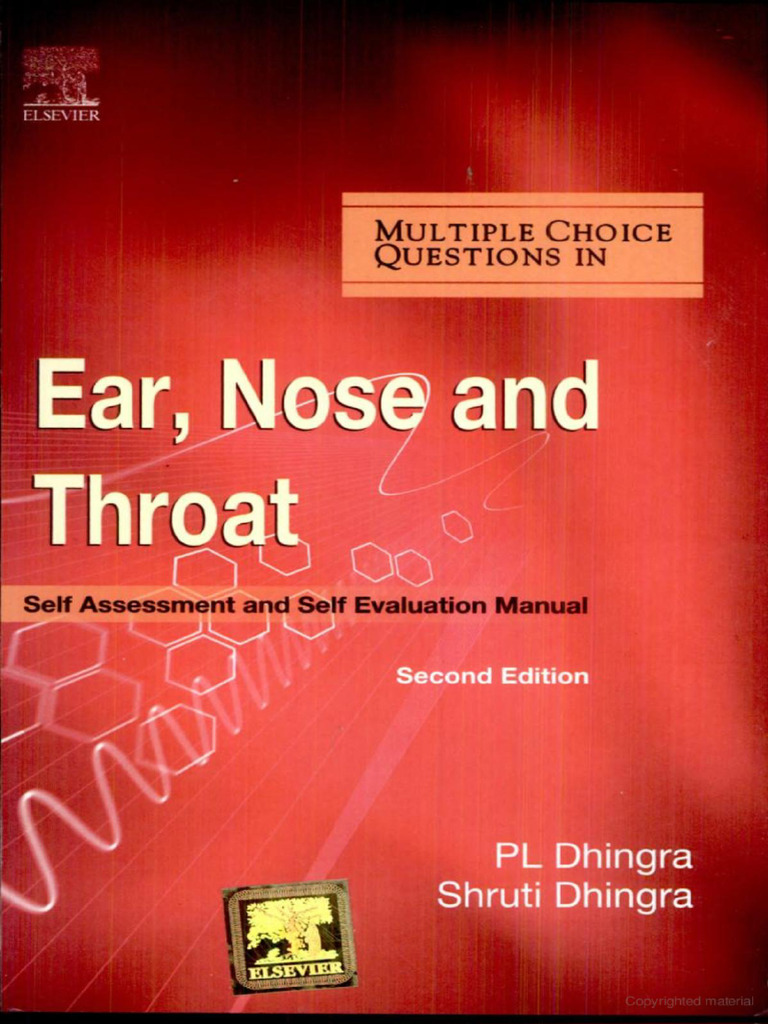 Mcqs in Ear Nose and Throat Dhingra | PDF