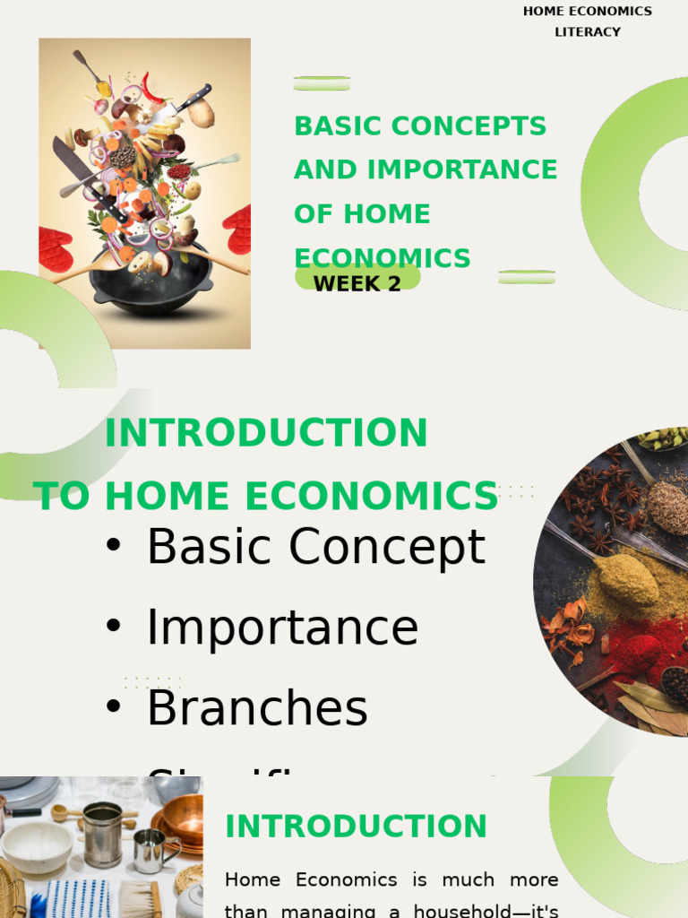 Week 2 - Home Economics | PDF | Home Economics | Sustainability