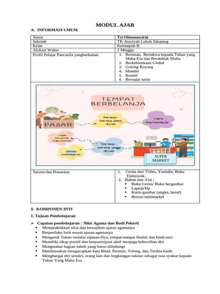 Modul Ajar Pusat Perbelanjaan Pdf