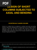 RCD Lecture Note 8 - Eccentrically Loaded Columns PDF | PDF | Bending | Strength Of Materials