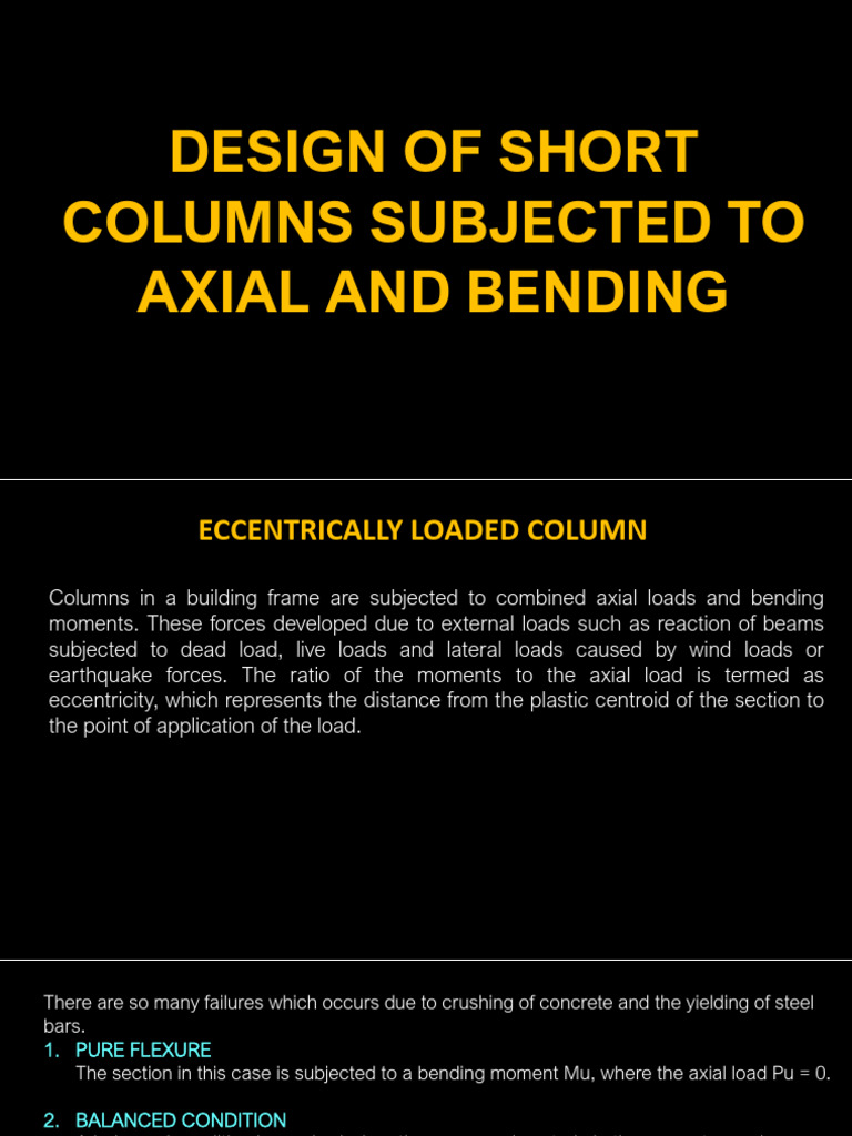 11-RC Column With Bending | PDF | Strength Of Materials | Bending