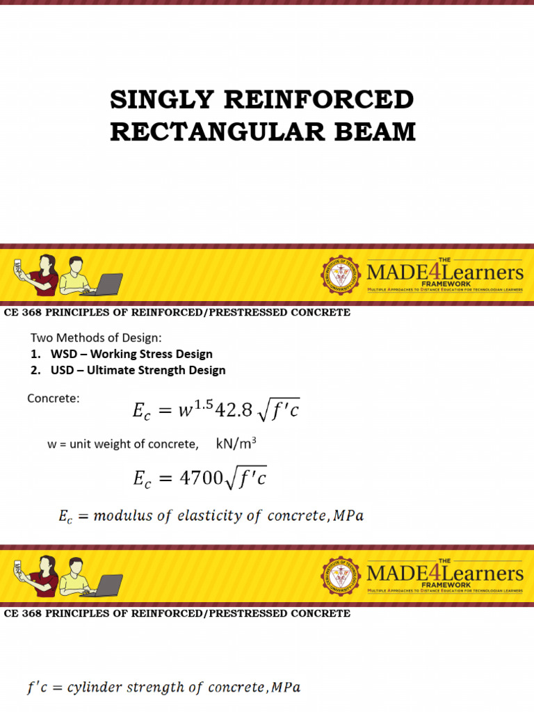 02-Singly Reinforced Rectangular Beam | PDF | Beam (Structure) | Reinforced Concrete