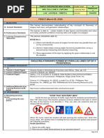 Grade 7 Matatag DLL (Week 1) | PDF | Polygon | Curriculum