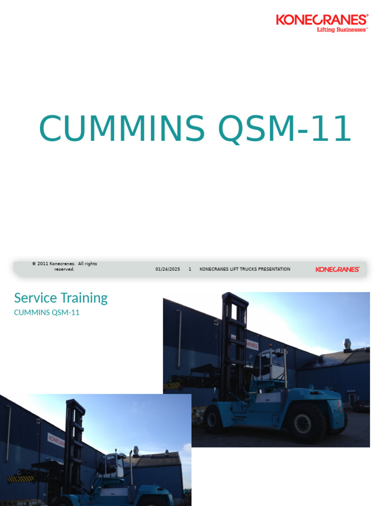 Training Material CUMMINS Engine QSM 11 | PDF | Fuel Injection | Propulsion