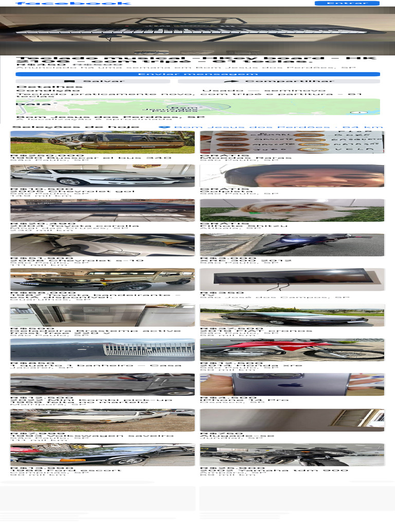 Teclado Musical - HKey Board - HK 2106 - Com Tripé - 61 Teclas. - Electronic Keyboards - Bom ...