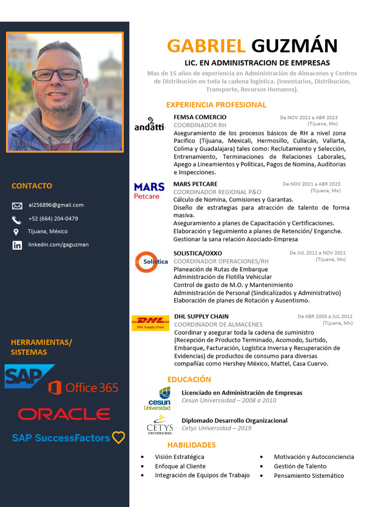 CV Gguzman 2024 | PDF | Economias | Business