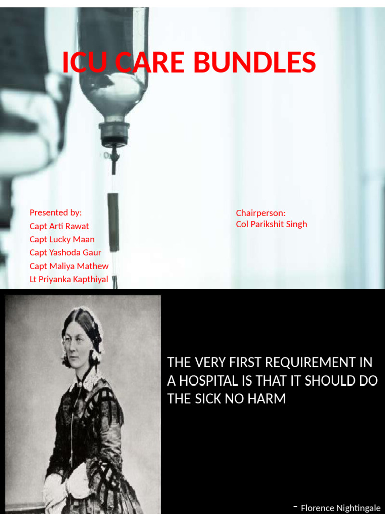 Icu care bundles | PDF | Sepsis | Pneumonia