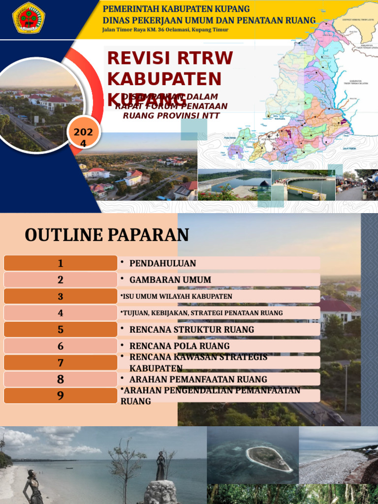 Revisi RTRW Kabupaten Kupang | PDF