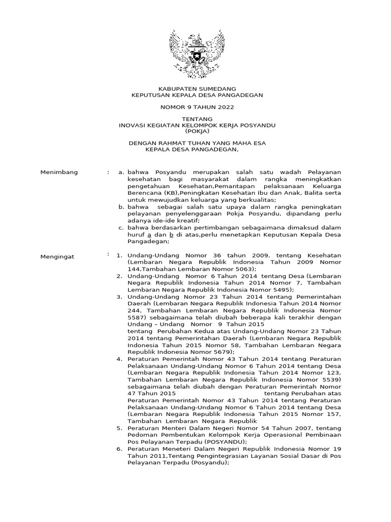 SK Inovasi Pokja | PDF