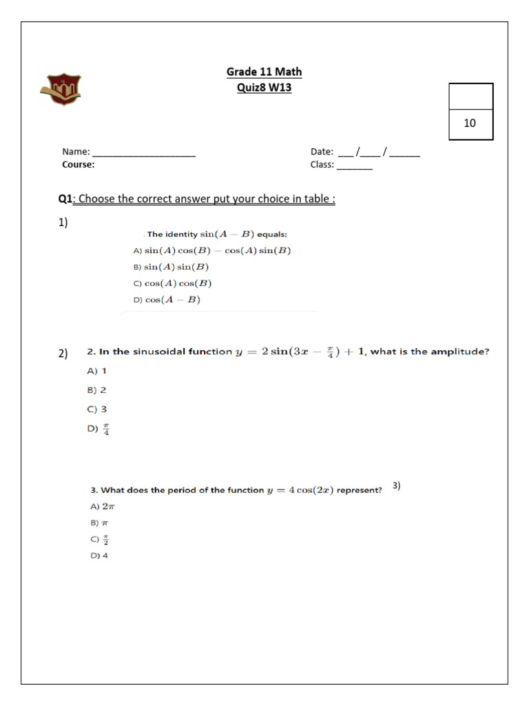 s1 w13 Quiz 9 | PDF
