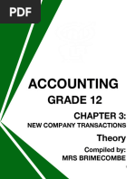 Accounting Grade 12 Cash Flow Statement Notes | PDF | Cash Flow ...