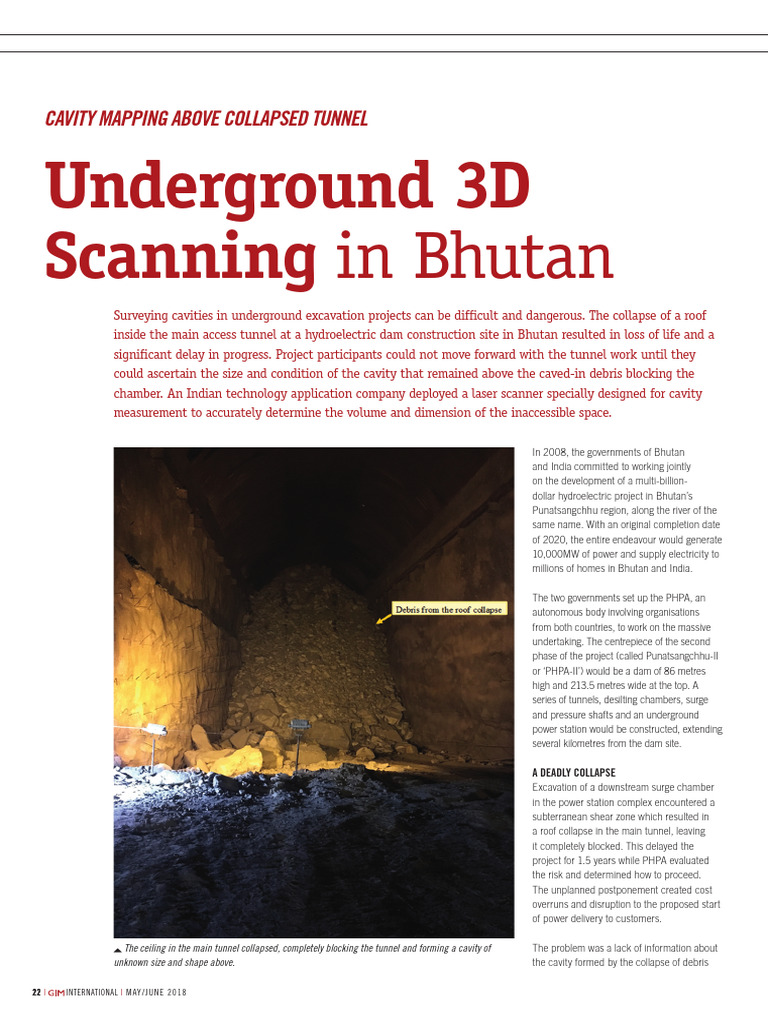 Underground 3d Scanning in Bhutan | PDF | Surveying