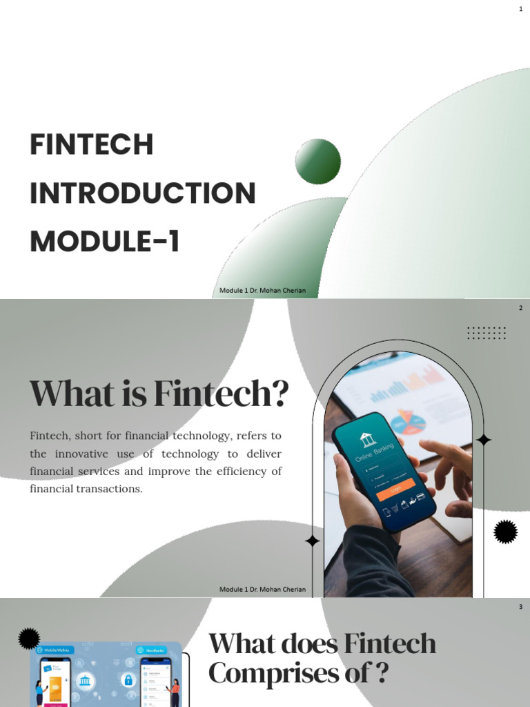 Fintech Module 1 Introduction | PDF | Analytics | Cloud Computing