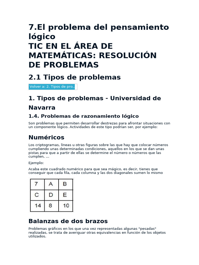 7 El problema del pensamiento lógico | PDF | Pensamiento | Lógica