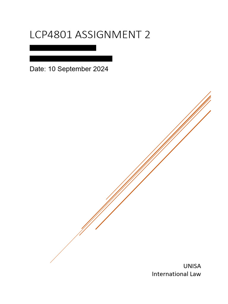 Lcp4801 Assignment 2 Semester 2 2024 Redacted Pdf Treaty