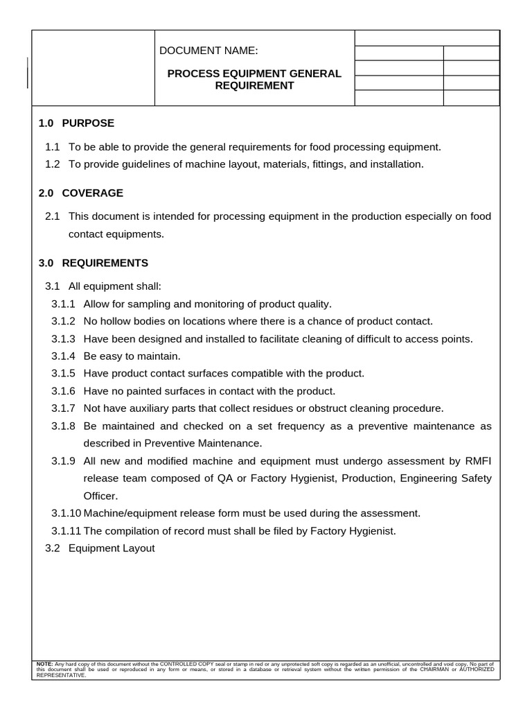 PROCESS EQUIPMENT PRINCIPLES - Final REV 1 | PDF | Hygiene