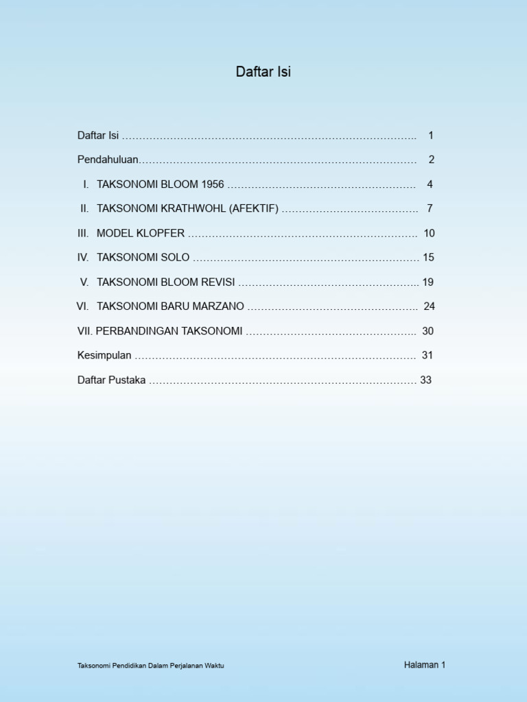 Taksonomi Dalam Pendidikan | PDF