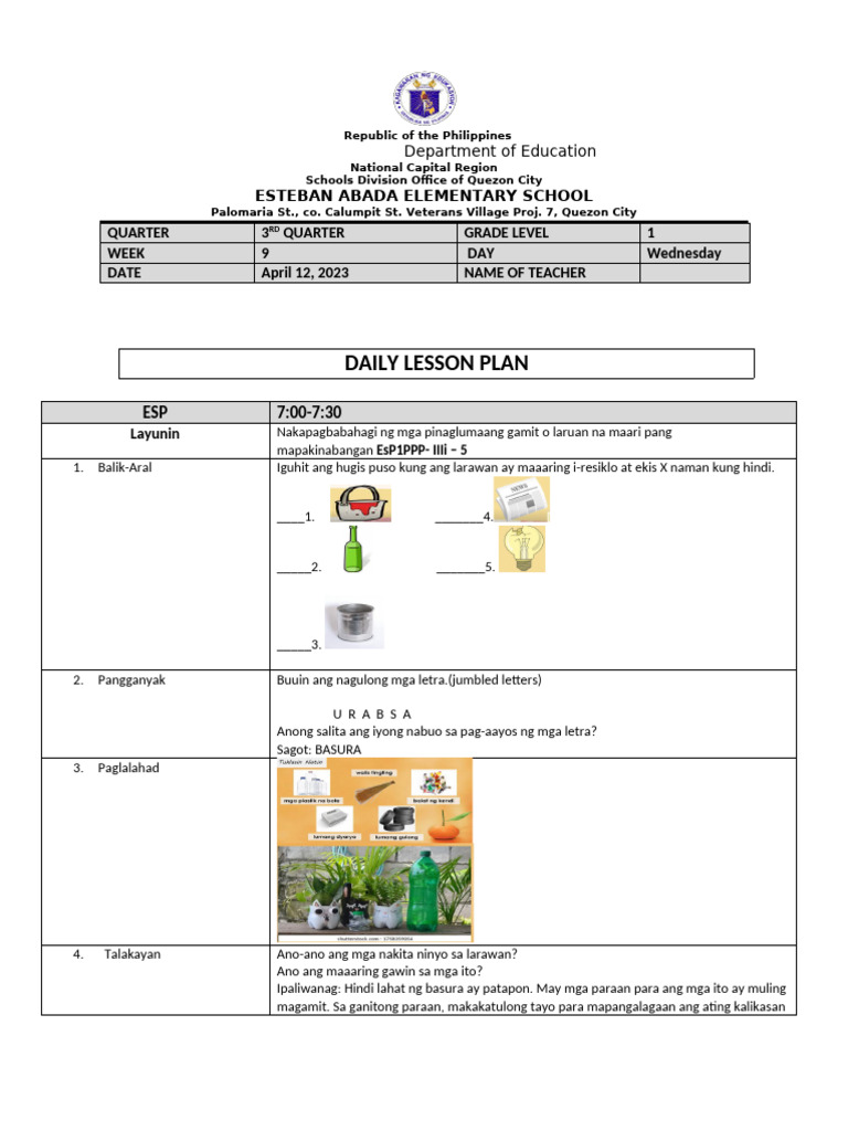 Q3-Week 9-Day3 | PDF