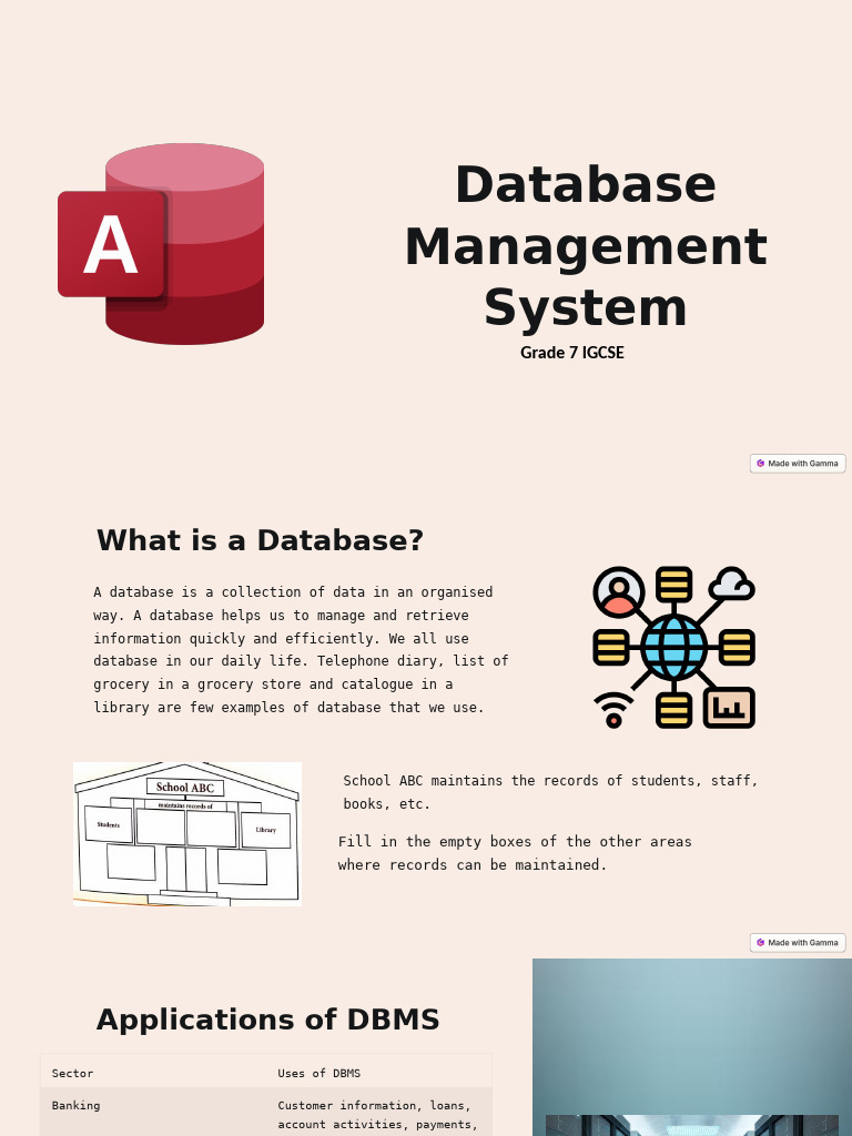 DBMS PPT (GR 7) | PDF | Databases | Data Type