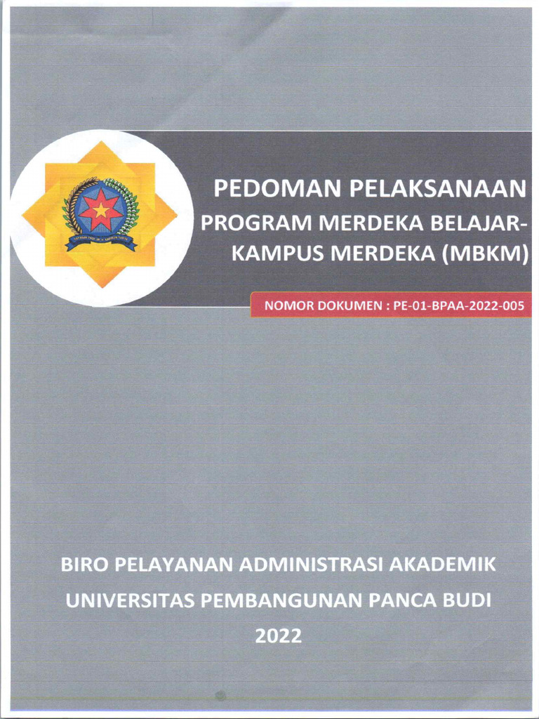 Pedoman Pelaksanaan Program MBKM Acc | PDF