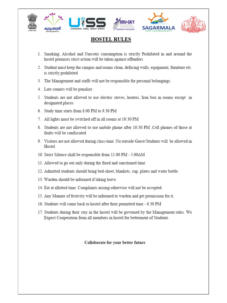 Hostel_rules New | PDF