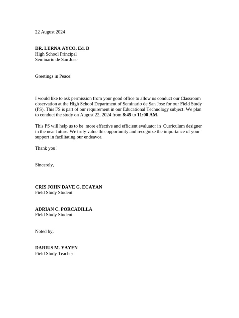 FS Letter | PDF