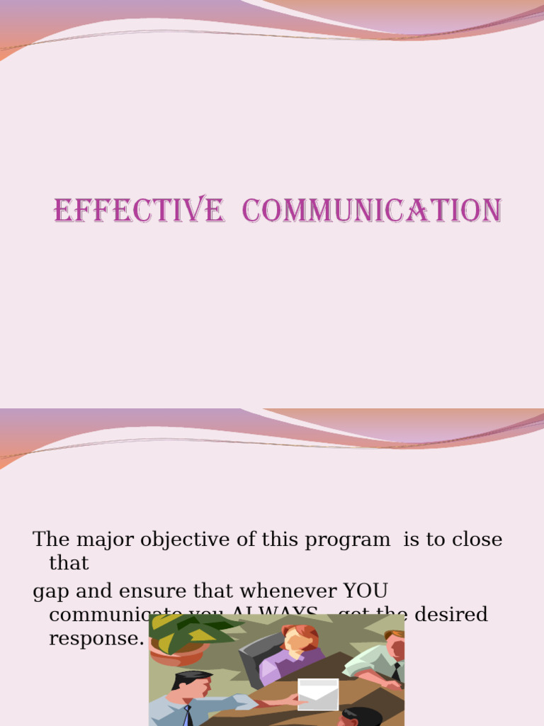 Mastering Effective Communication Skills | PDF | Communication ...