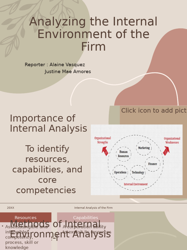 Analyzing The Internal Environment of The Firm 1 | PDF | Supply Chain ...