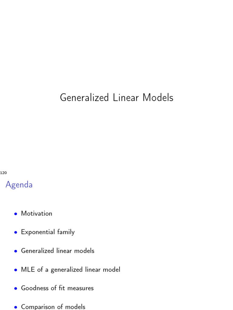 Understanding Generalized Linear Models | PDF | Linear Regression ...