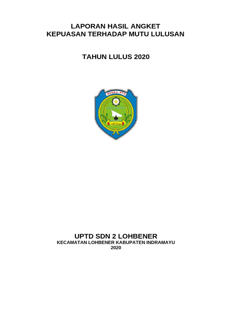 Kepuasan Mutu Lulusan 2020 UPTD SDN 2 | PDF