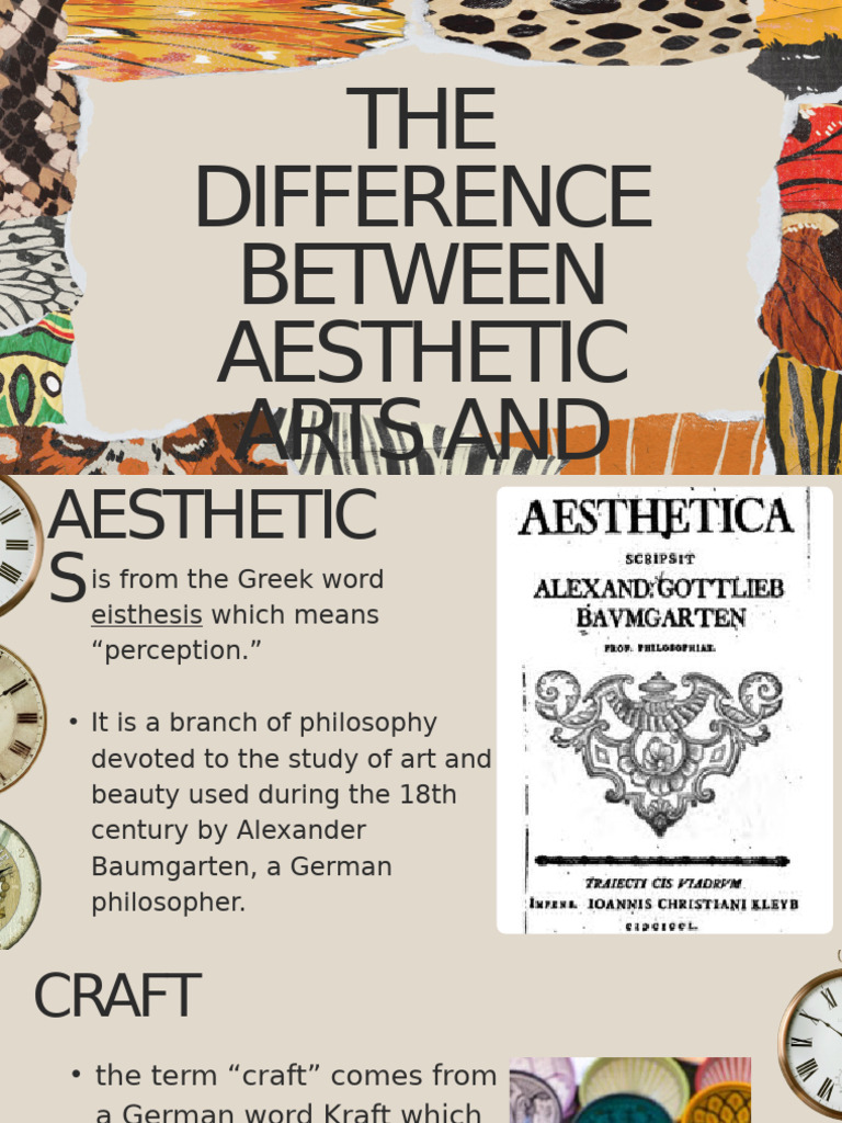6 Difference Between Aesthetic Arts and Crafts | PDF