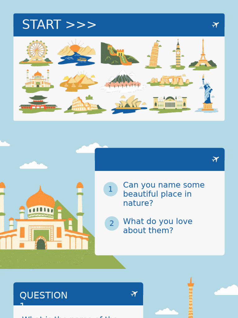 Nature and Landmarks Descriptive Texts | PDF
