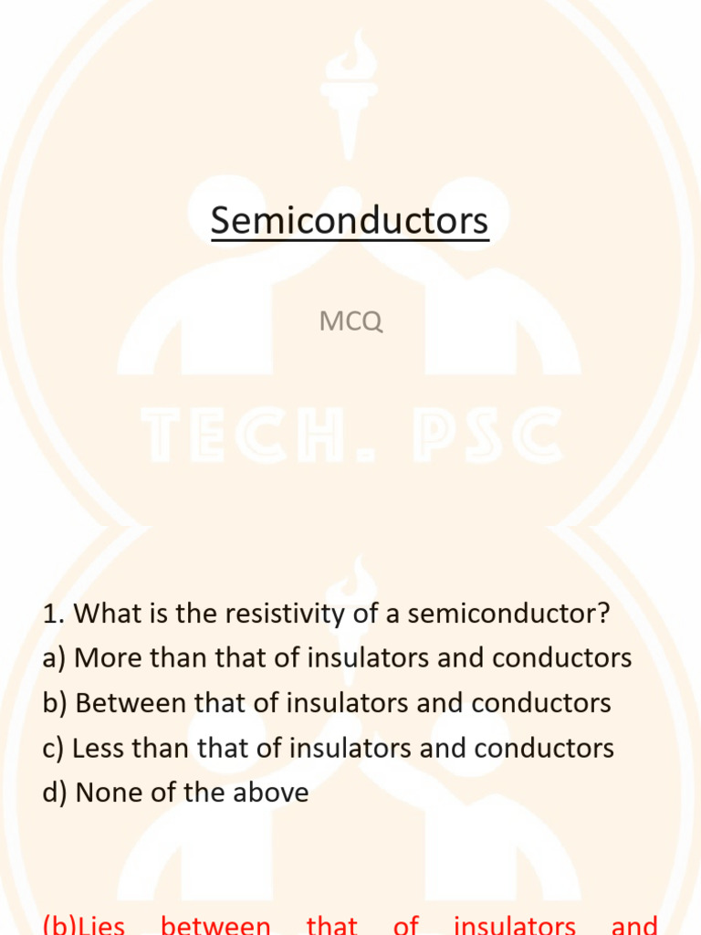 1. Semiconductors | PDF | Semiconductors | Doping (Semiconductor)