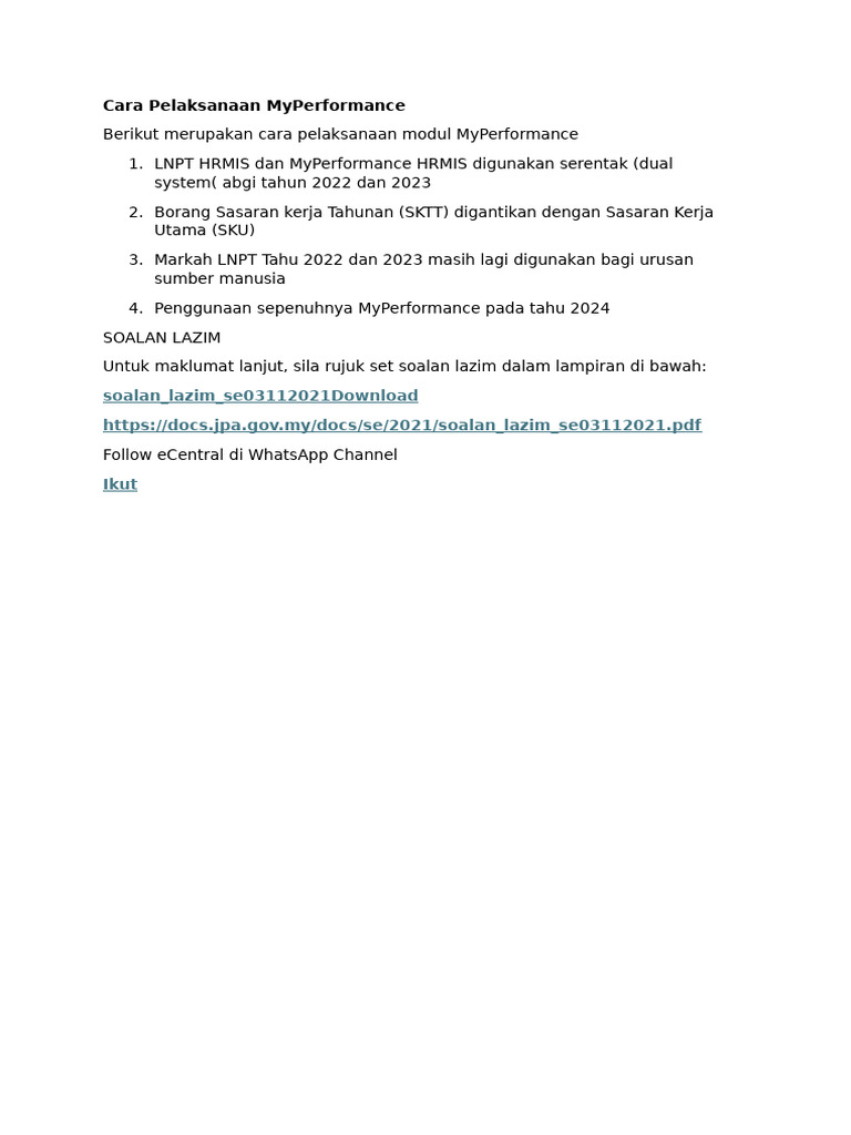 MyPerformance 5 | PDF