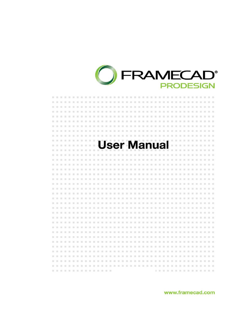 Framecad Design Manual | PDF | Computer Aided Design | Wall