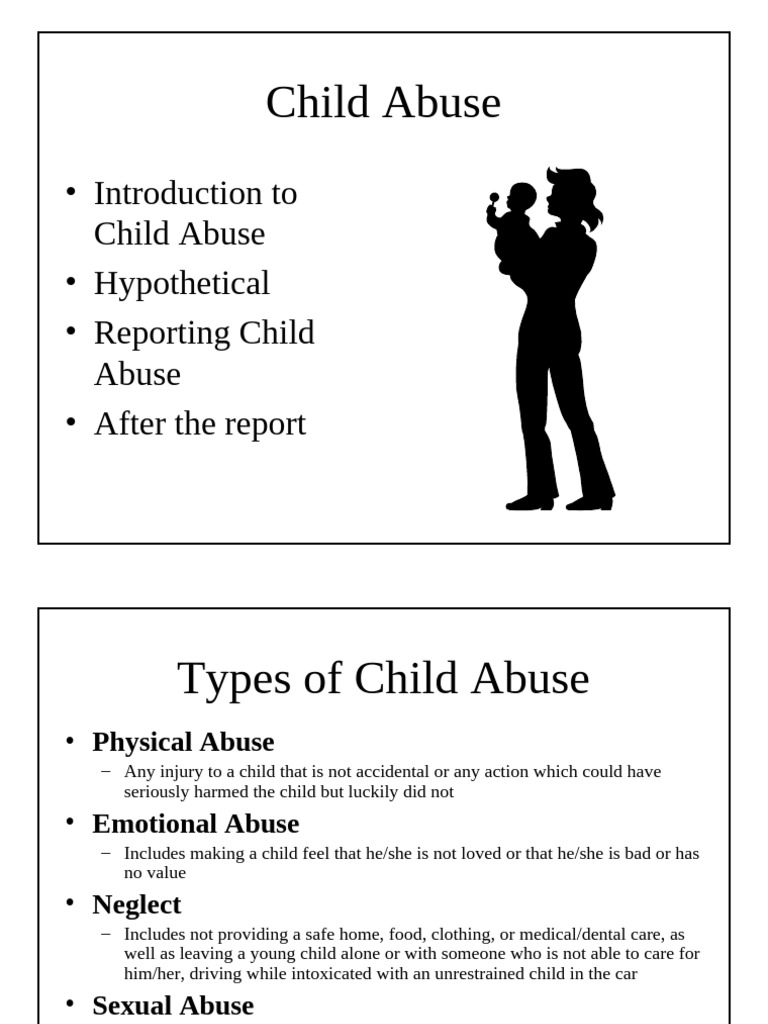 Understanding Child Abuse Types and Reporting | PDF | Child Abuse | Family