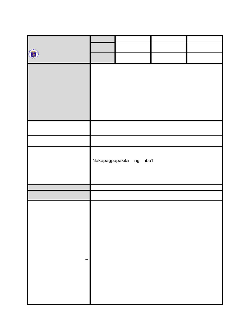 Grade 1 Esp Final LP | PDF