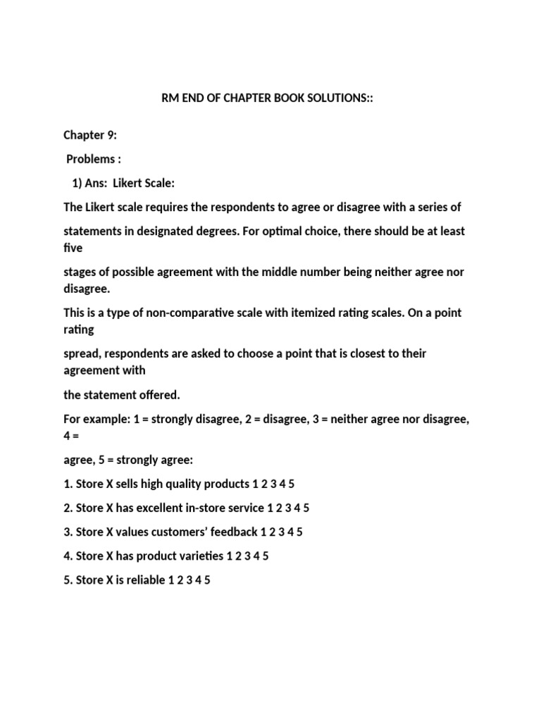 Survey Scales and Questionnaire Design | PDF | Sampling (Statistics ...