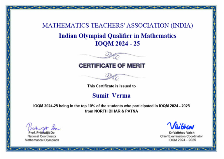 Student Certificate Regional Pdf