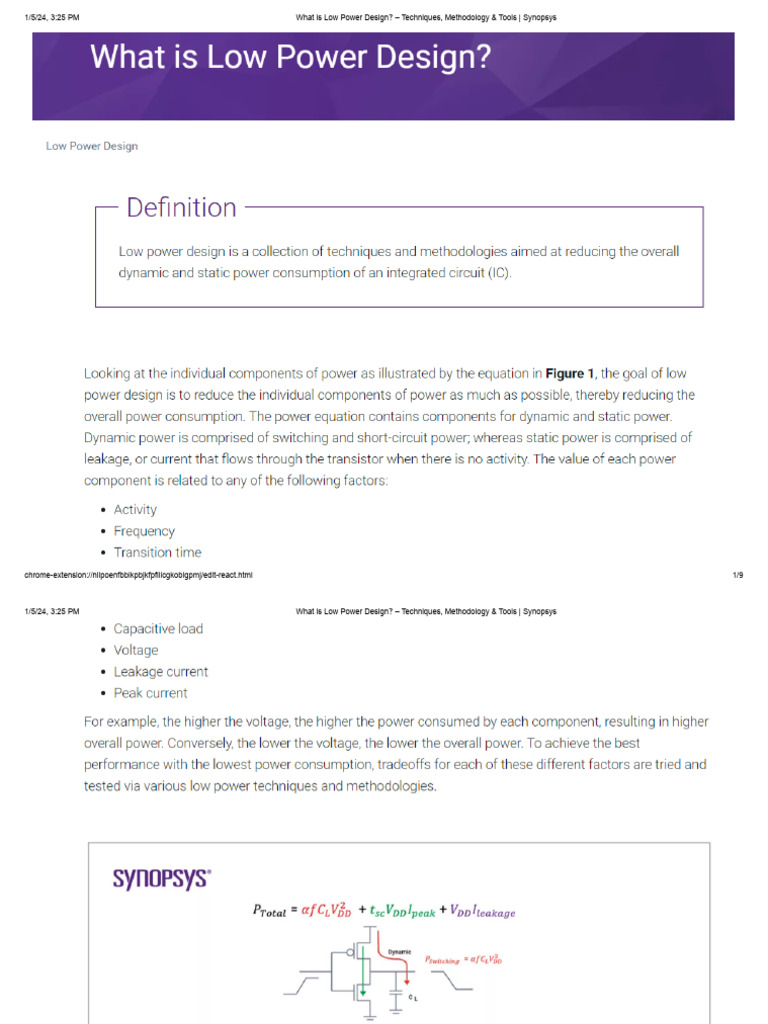 What_is_Low_Power_Design__1704484095 | PDF